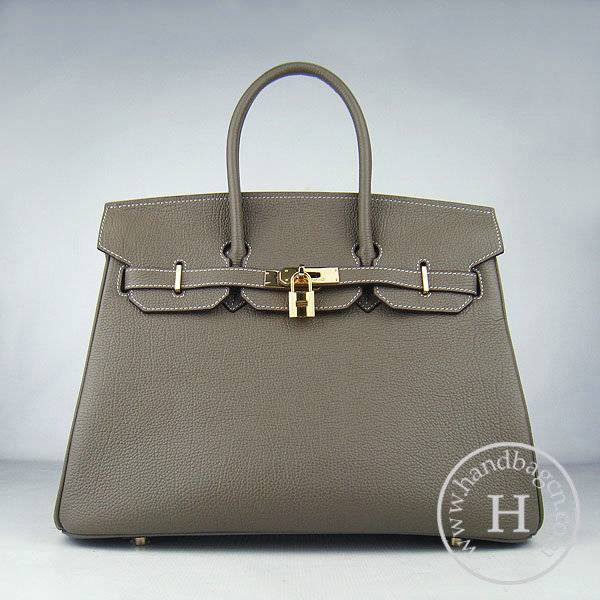 Hermes Birkin 35cm 6089 Khaki Cow Leather With Gold Hardware [6089kkgh ...