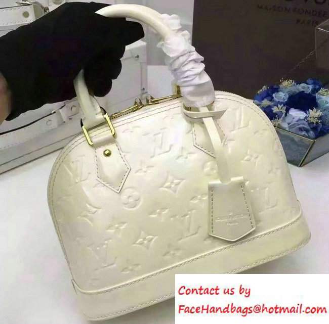 Louis Vuitton Monogram Vernis Alma BB Bag White [Louis-Vuitton-Monogram ...