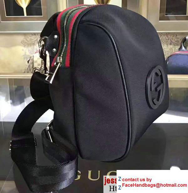 Gucci GG Fabric Medium Backpack Web Black [Gucci-GG-Fabric-Medium ...