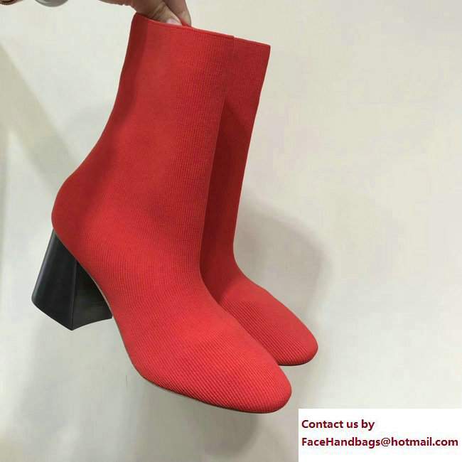 Celine Knit Ballerina Sock Ankle Boots Red 2017 [Celine-Knit-Ballerina ...